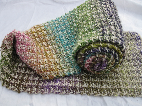 Ravelry: The Noro Slip Stitch Stripe Scarf pattern by Renee M