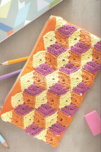 Ravelry: Geometric Pencil Case pattern by Emma Friedlander-Collins