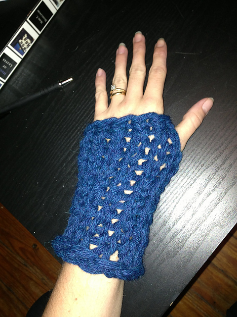 Ravelry: Four Strand Quick Knit Wristlets pattern by Julia Martinez
