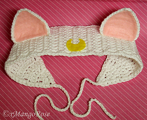 Ravelry: Artemis or Luna Headband from Sailor Moon pattern by Wendy Korz