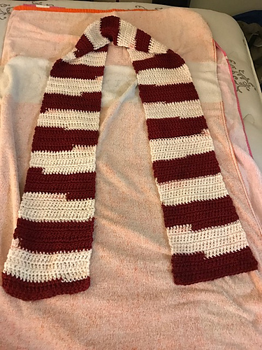 Ravelry: Guy's Game Day Scarf pattern by Salena Baca
