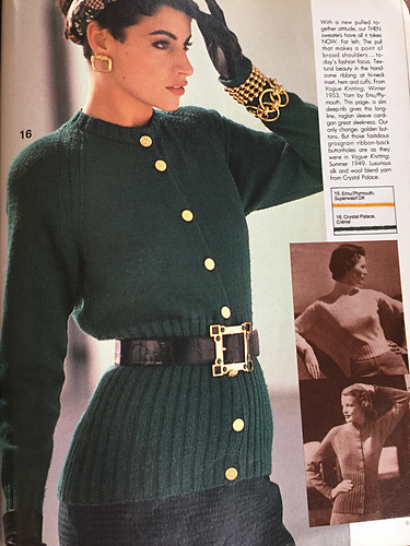 Ravelry: #16 Cardigan Then & Now pattern by Vogue Knitting