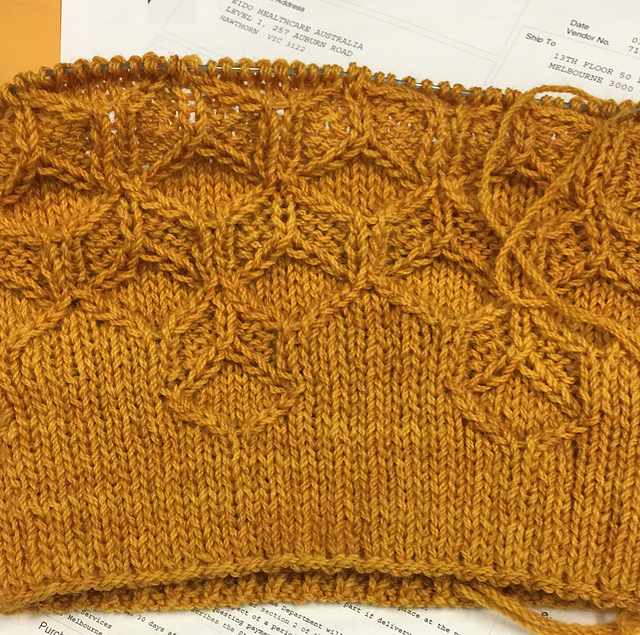 Ravelry: yarncycle's myobeeswax (op shop yarn, hand dyed)