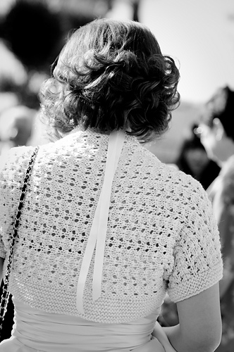 Ravelry: Simple Lace Shrug pattern by Lisa Sisk