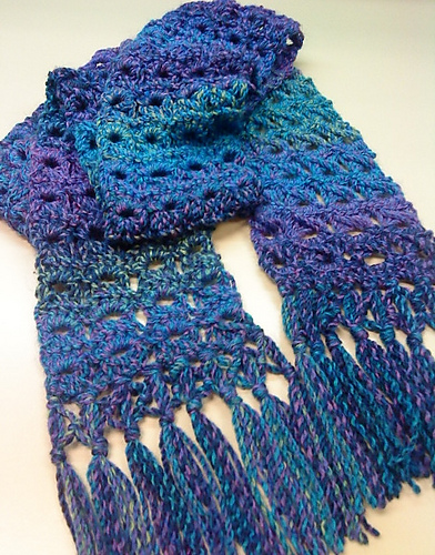 Ravelry: Broomstick Lace Scarf pattern by Drew Emborsky