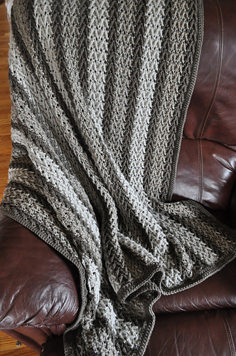 Ravelry: Arrowhead Striped Afghan pattern by Caron Design Team