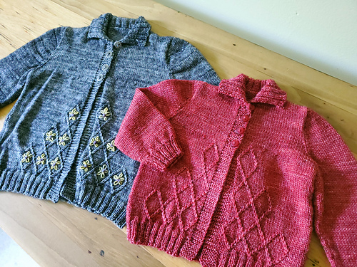 Ravelry: Vintage Diamonds Cardigan pattern by Catherine Harrison