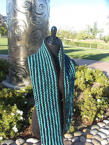 Ravelry: Two Tone Garter Stitch Scarf pattern by Amanda Wilkenson