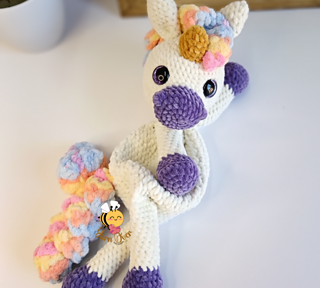 Ravelry: Unicorn lovey amigurumi pattern by Yarn over with Natasha Smuts