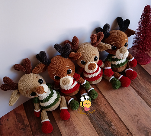 Ravelry: Reindeer amigurumi pattern by Yarn over with Natasha Smuts