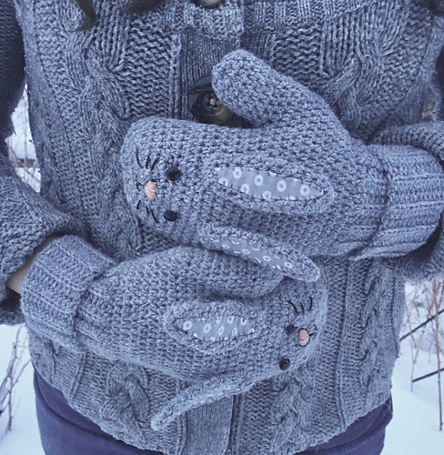 Ravelry: Little Bunny Mittens pattern by Brenda K. B. Anderson