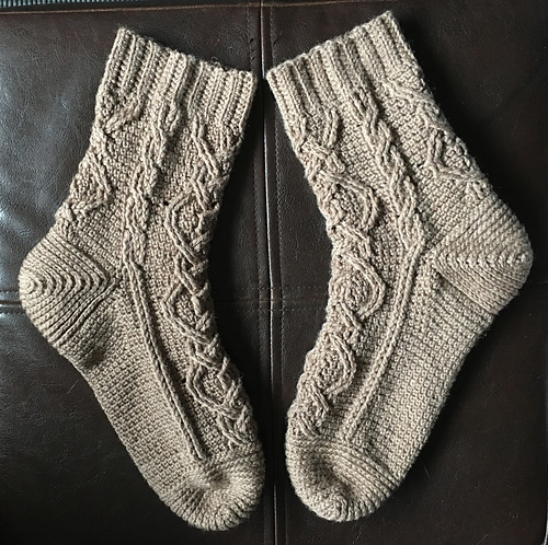 Ravelry: Birch Cable Socks pattern by Brenda K. B. Anderson
