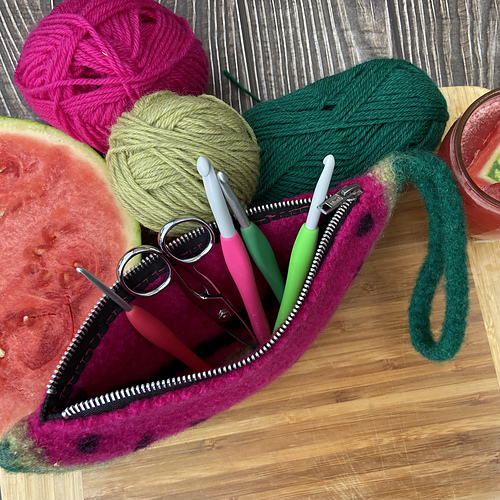 Ravelry: Watermelon Clutch pattern by Brenda K. B. Anderson
