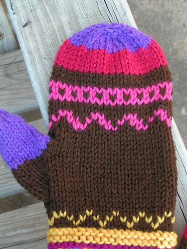 Ravelry: Color Me Warm Mittens pattern by Colleen Brooks