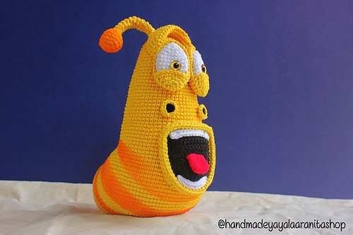 Ravelry: Amigurumi Yellow Larva Cartoon pattern by Delia Cecilia ...