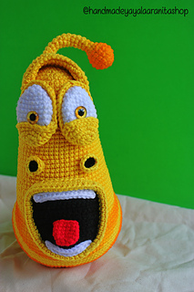 Ravelry: Amigurumi Yellow Larva Cartoon pattern by Delia Cecilia ...