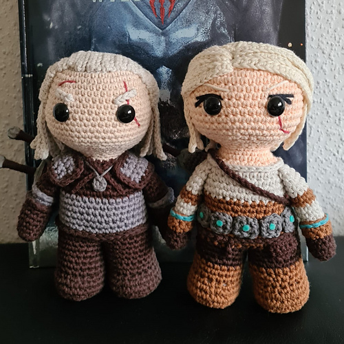 Ravelry: The Witcher: Geralt and Ciri pattern by yelanahcrafts