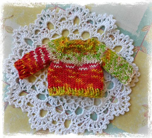 Ravelry: Mini Sock Yarn Sweaters pattern by Janet McMahon