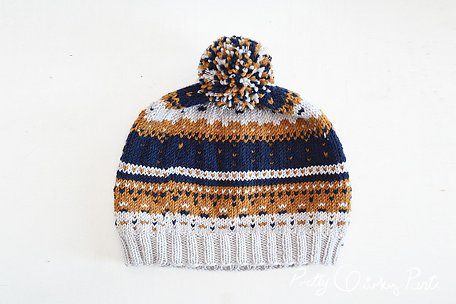Ravelry: Colorwork Beanie with Pom Pom pattern by Yin Low