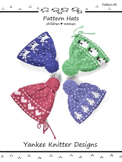 Ravelry: #6 Pattern Hats- toddler, child & adult hats pattern by ...