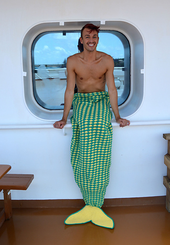 Ravelry: Adult Mermaid Tail Snuggle Sack pattern by Katie Kern
