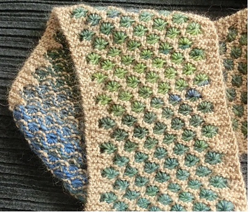Ravelry: p.60 Aster Flower Scarf pattern by Bernd Kestler