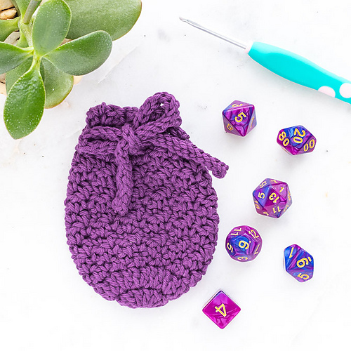 Ravelry: Divine Dice Bag pattern by Alex DellAringa