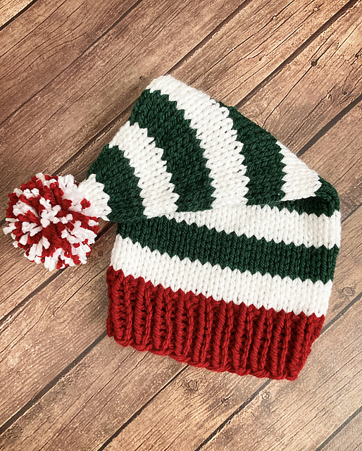 Ravelry: Chunky knit elf hat pattern by Aubrey Olsen