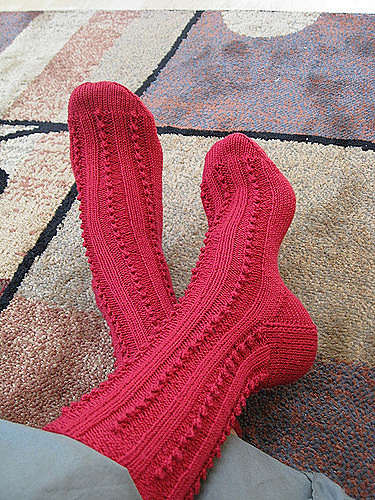 Ravelry: Cherry Bobble Socks pattern by Tahira Probst