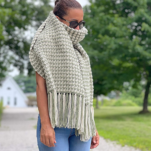 Ravelry: The Checkerboard Super Scarf pattern by Maggie Haskell