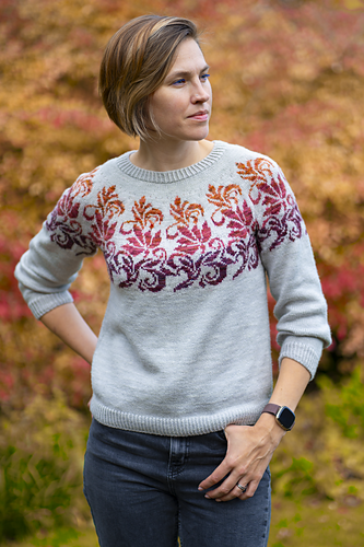 Ravelry: Fire Lily Sweater pattern by Zanete Knits