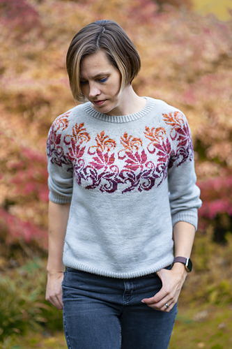 Ravelry: Fire Lily Sweater pattern by Zanete Knits