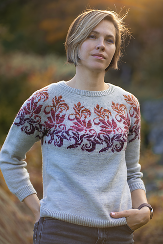 Ravelry: Fire Lily Sweater pattern by Zanete Knits