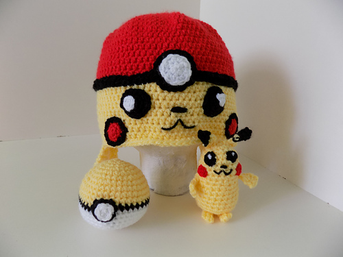 Ravelry: pokemon characters hat pattern by Zebrasaysmoo