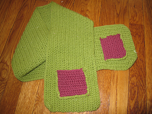 Ravelry: Scarf with Pockets pattern by Melody Griffiths