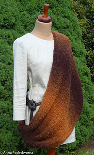 Ravelry: Rainbow boucle shawl pattern by Anna Belli