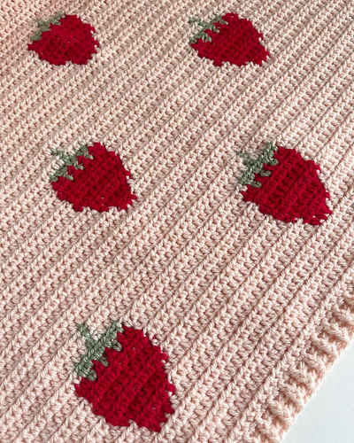 Ravelry: Strawberry Dream Baby Blanket pattern by Zoe Bartley