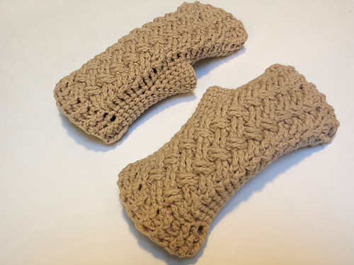 Ravelry: Braided Woven Cables Fingerless Mitts pattern by Stacy Pamela