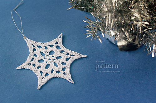 Ravelry: Crochet Christmas Snowflake (Star) pattern by zoom yummy
