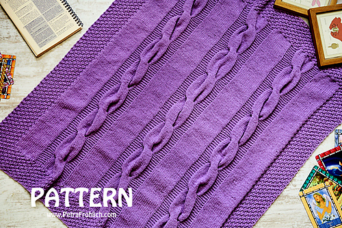 Ravelry: Knit Cable Baby Blanket pattern by zoom yummy