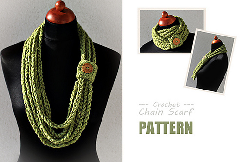 Ravelry: Crochet Chain Scarf pattern by zoom yummy