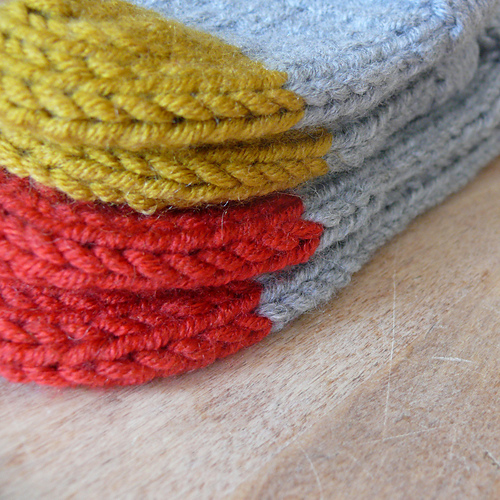 Ravelry: Easy, Cozy Colour Block Slippers pattern by 12 Little Things